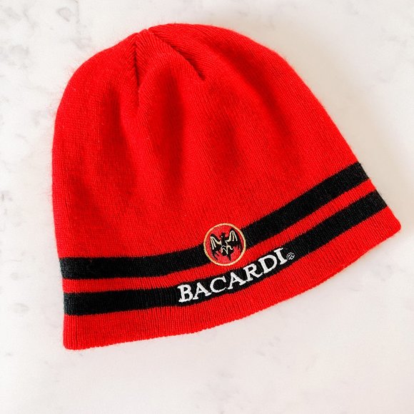 Bacardi | Accessories | Rare Vintage Bacardi Mens Embroidered Skull Cap ...